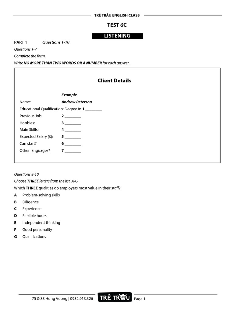 LD - Test 6C - Student | PDF | Longitude | Crocodile