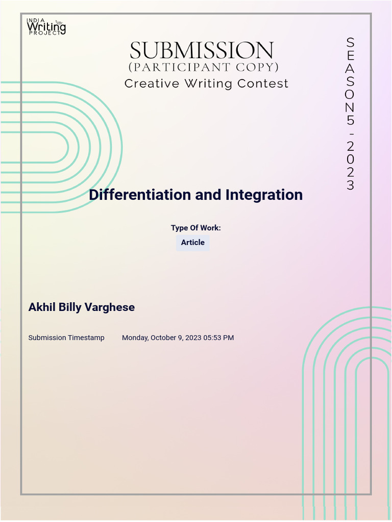 India Writing Project Season 5 | PDF | Self Realization