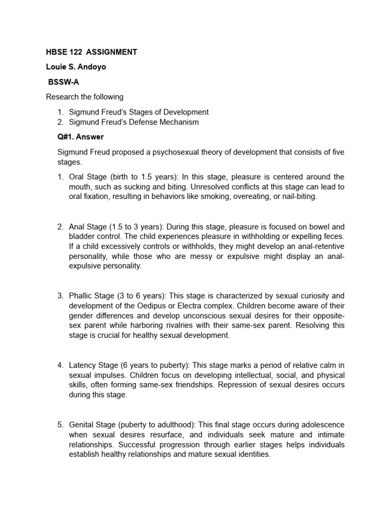 Andoyo Louie (Assignment) | PDF | Psychology | Behavioural Sciences