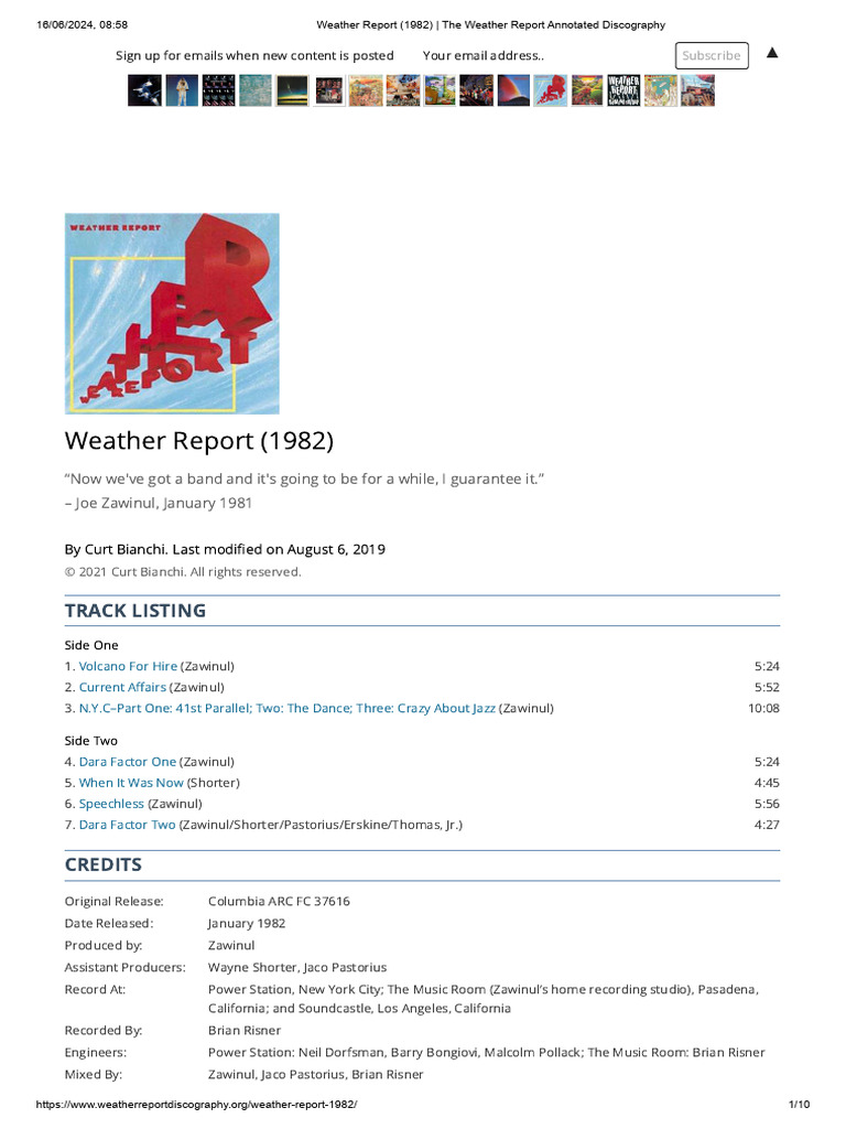Weather Report 12 Weather Report | PDF | Popular Music | Jazz
