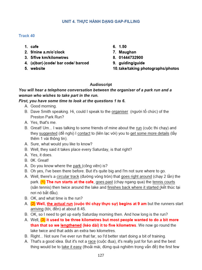 unit 4 - script & key | PDF | Dormitory