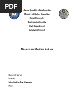 Resection Method in TPS1200 Surveying | PDF | Errors And Residuals ...