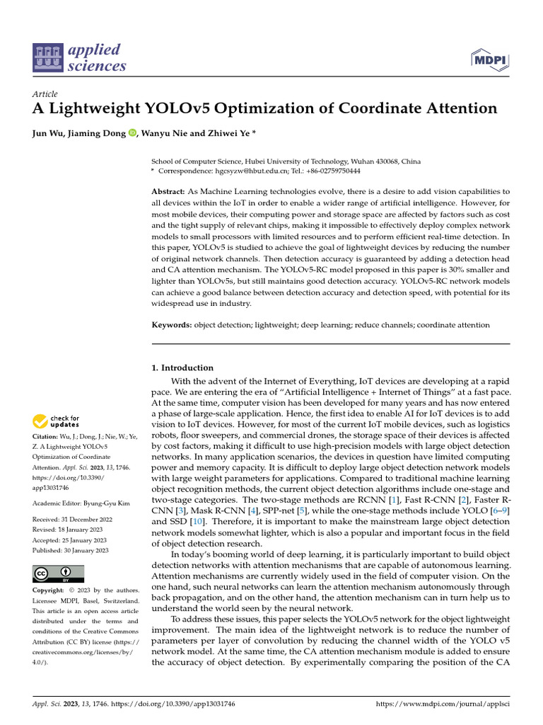 Cam and Yolo | PDF | Internet Of Things | Deep Learning