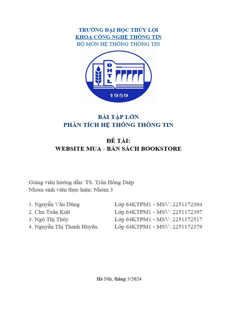 PTTKHTTT - Nhóm 3 | PDF