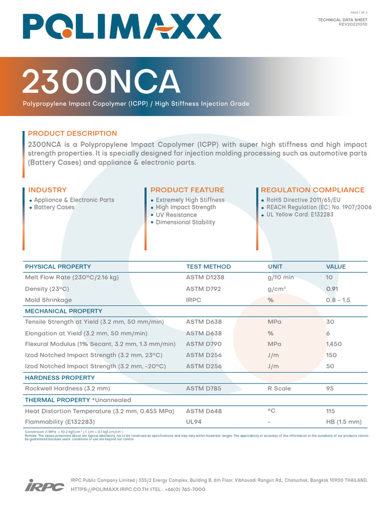 PP 2300NCA Datasheet | PDF | Pressure | Materials