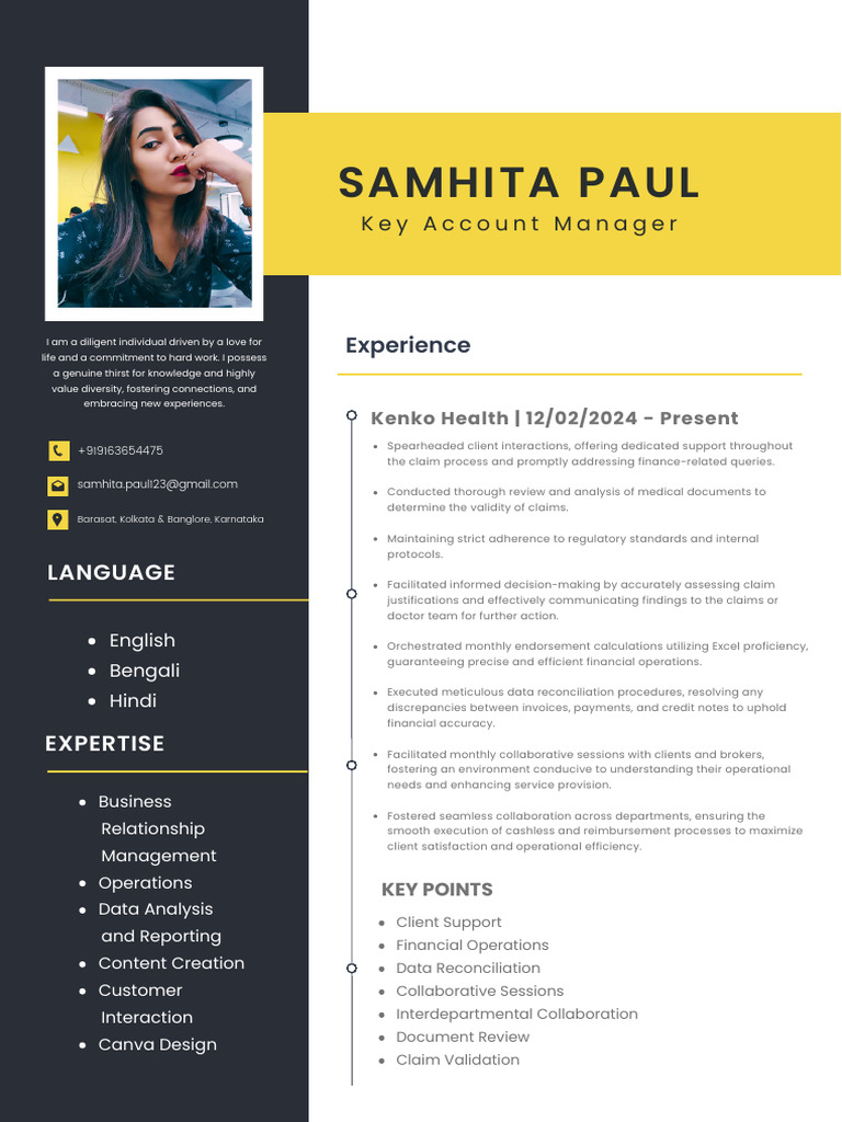 SAM H ITA PAU L - CV - 2 | PDF | Supply Chain | Customer