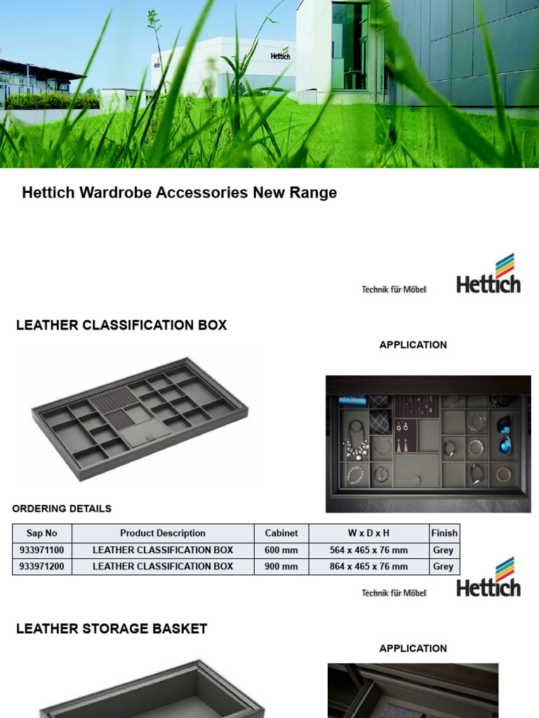 Hettich New Wardrobe Accessories Range | PDF | Clothing | Fashion