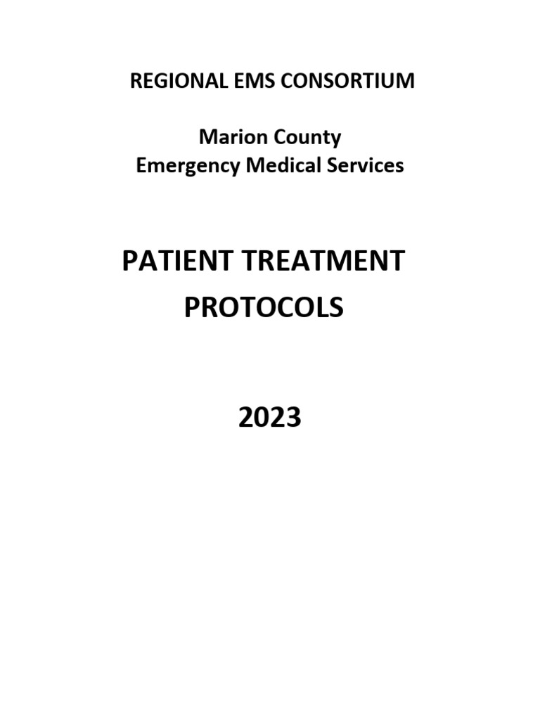 EMS Protocols | PDF | Cardiac Arrest | Emergency Medical Technician