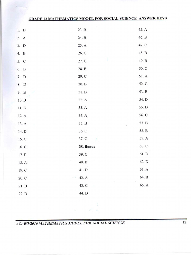 Math for Social | PDF
