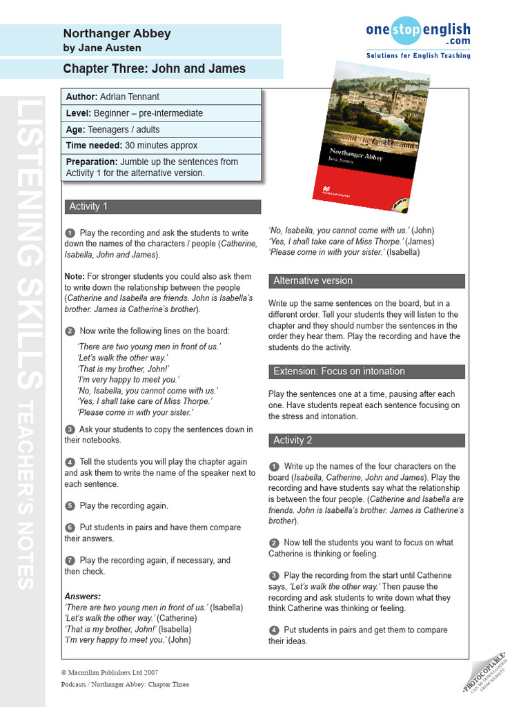 Chapter3 Pdf Northanger Abbey