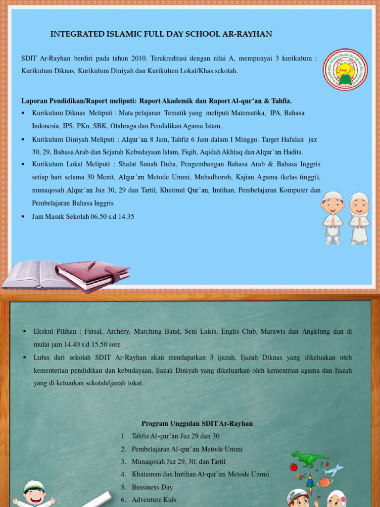 Profil Sdit Ar-Rayhan Tahun 2023 | PDF