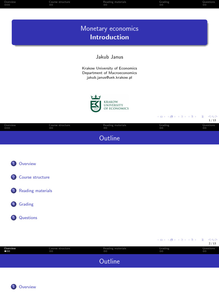 Wykłady Monetary All | PDF | Demand For Money | New Keynesian Economics