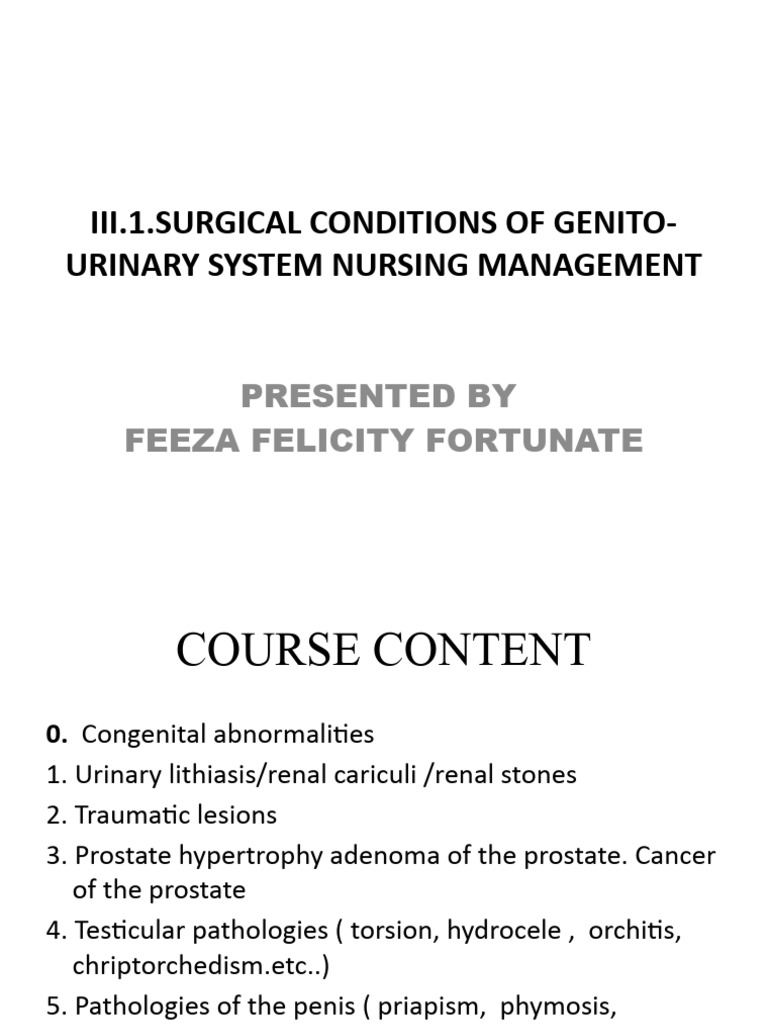Genital-Urinary Pathologies PPT 021 | PDF | Prostate | Vagina