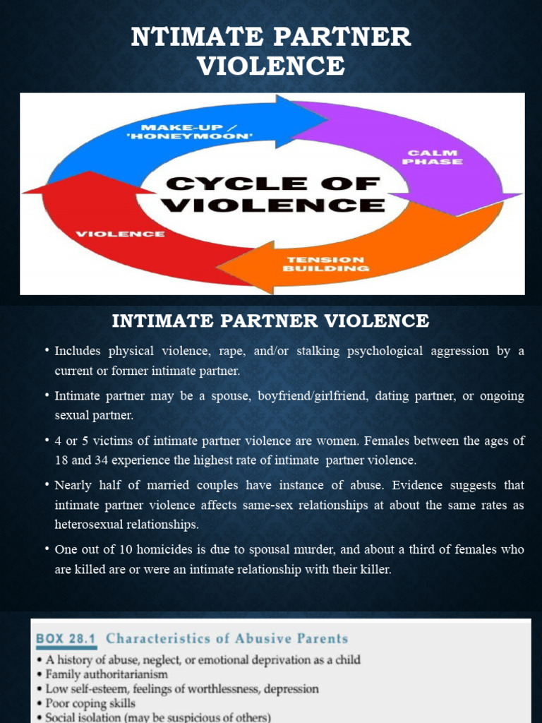NTIMATE PARTNER Violence | PDF | Child Abuse | Violence