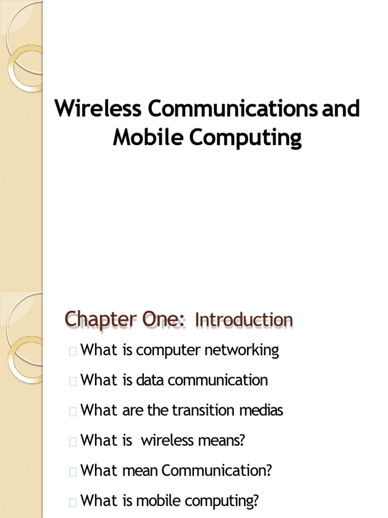 WCMC Chapter 1 - Introduction Updated | PDF | Computer Network ...