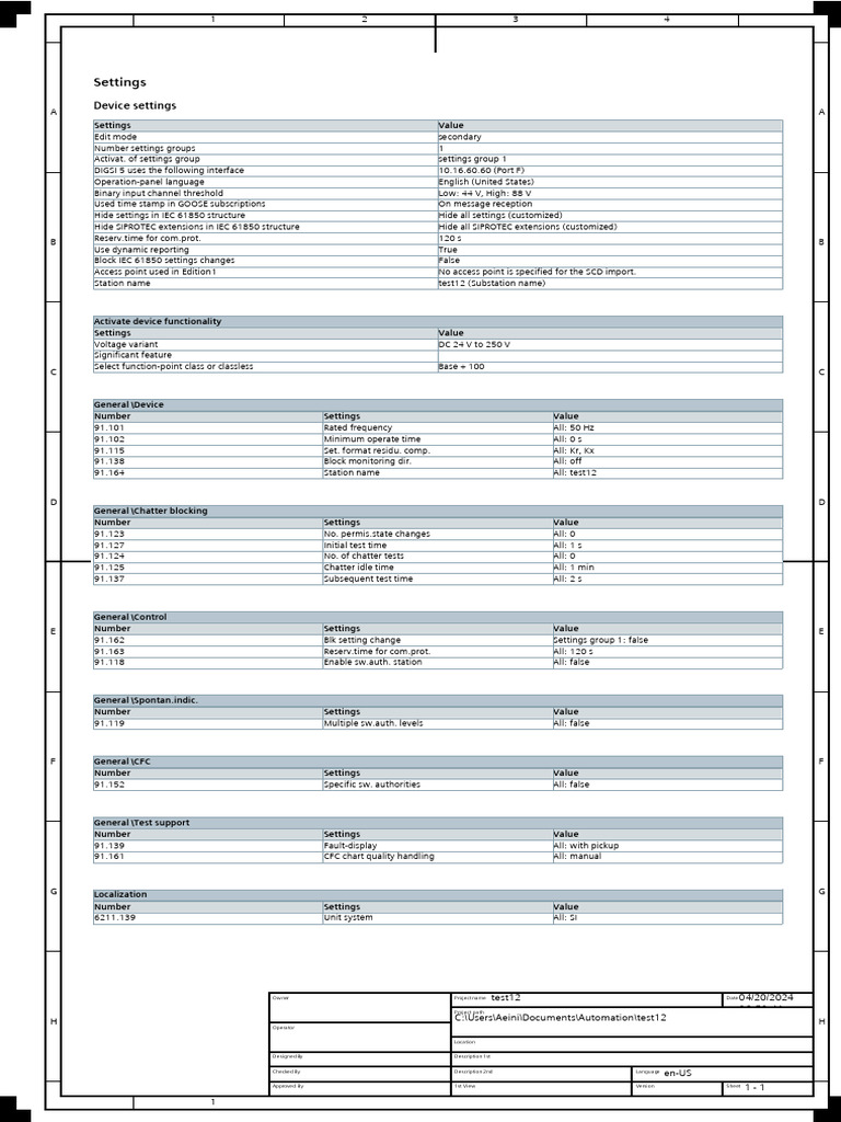 DIGSI 5 Device Settings Overview | PDF | Electrical Engineering ...