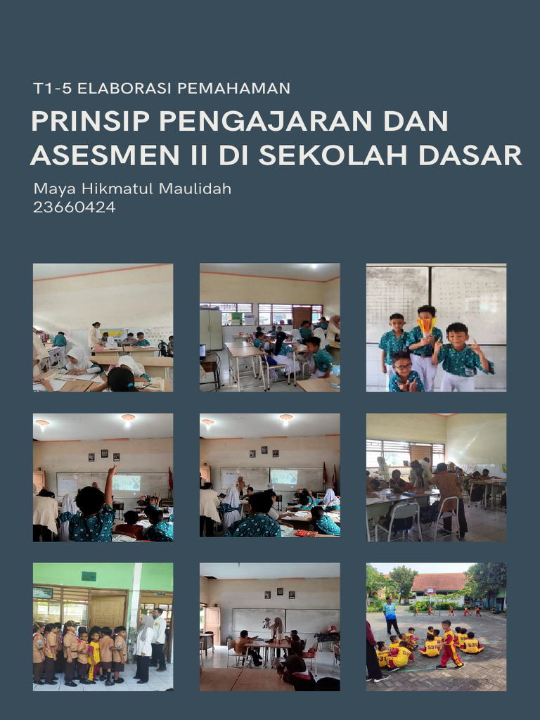T1-5 Elaborasi Pemahaman - Prinsip Pengajaran Dan Asesmen II Di Sekolah Dasar | PDF