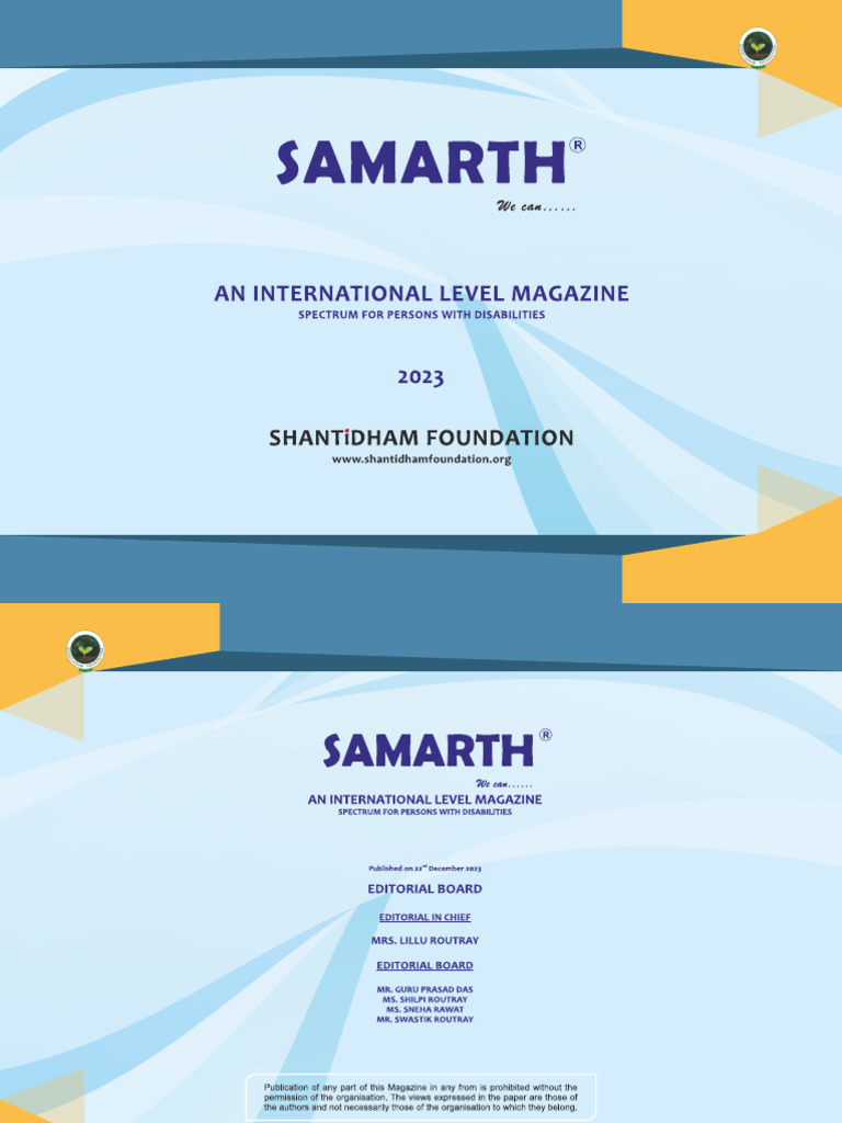 Samarth Book | Download Free PDF | Physical Therapy | Disability