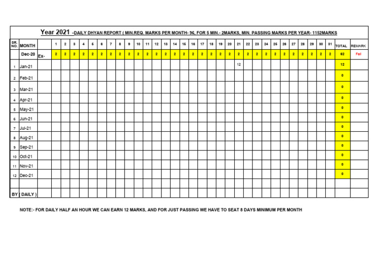 DAILY_DHYAN_CHART | PDF