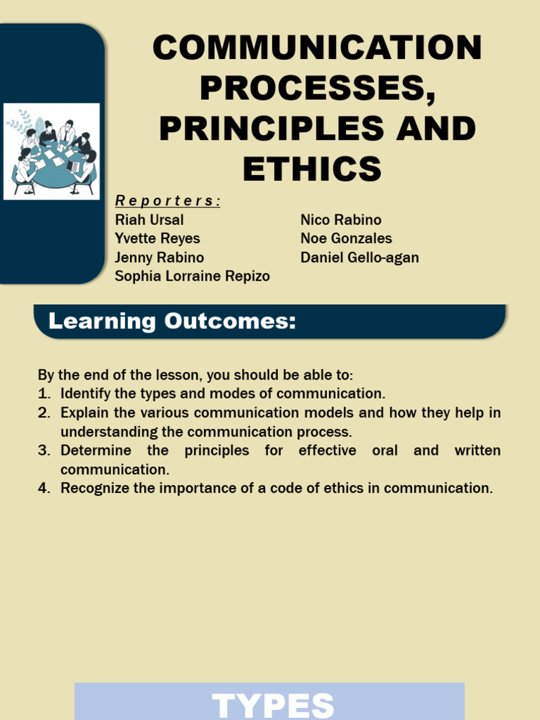 Communication Processes Principles and Ethics | PDF | Communication ...