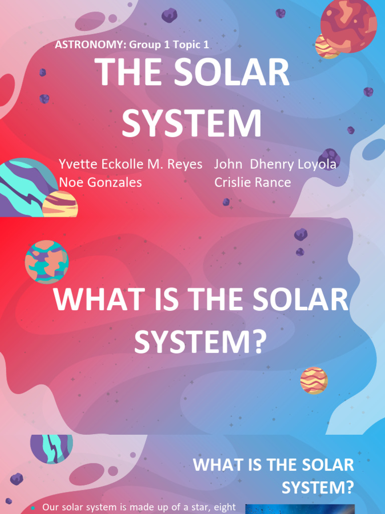 g1 t1 The Solar System | PDF | Planets | Solar System