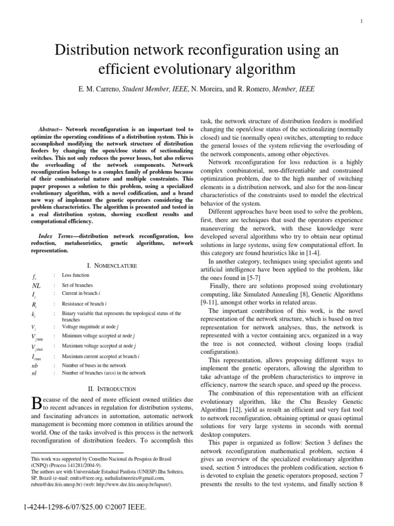 Efficient Evolutionary Algorithm 2007 | PDF | Genetic Algorithm | Computer Science