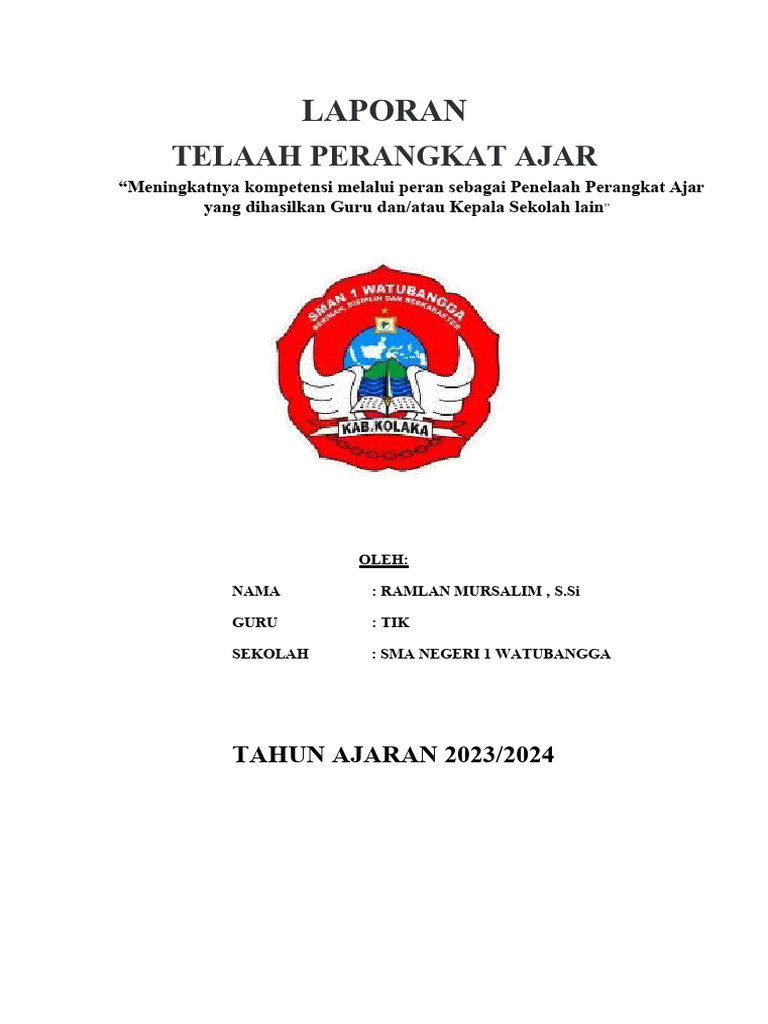 Telaah Perangkat Ajar Pendidikan Islam | PDF | Karier & Perkembangan ...