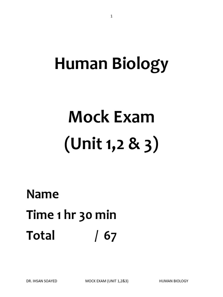 Mock Units 1,2,3 | PDF