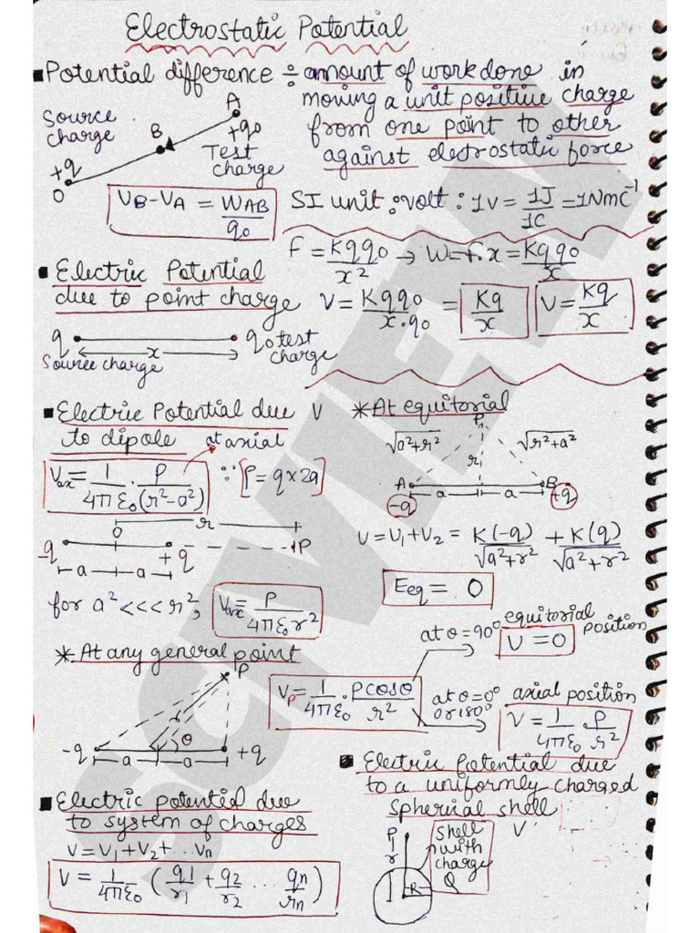 Electrostatic Potential | PDF
