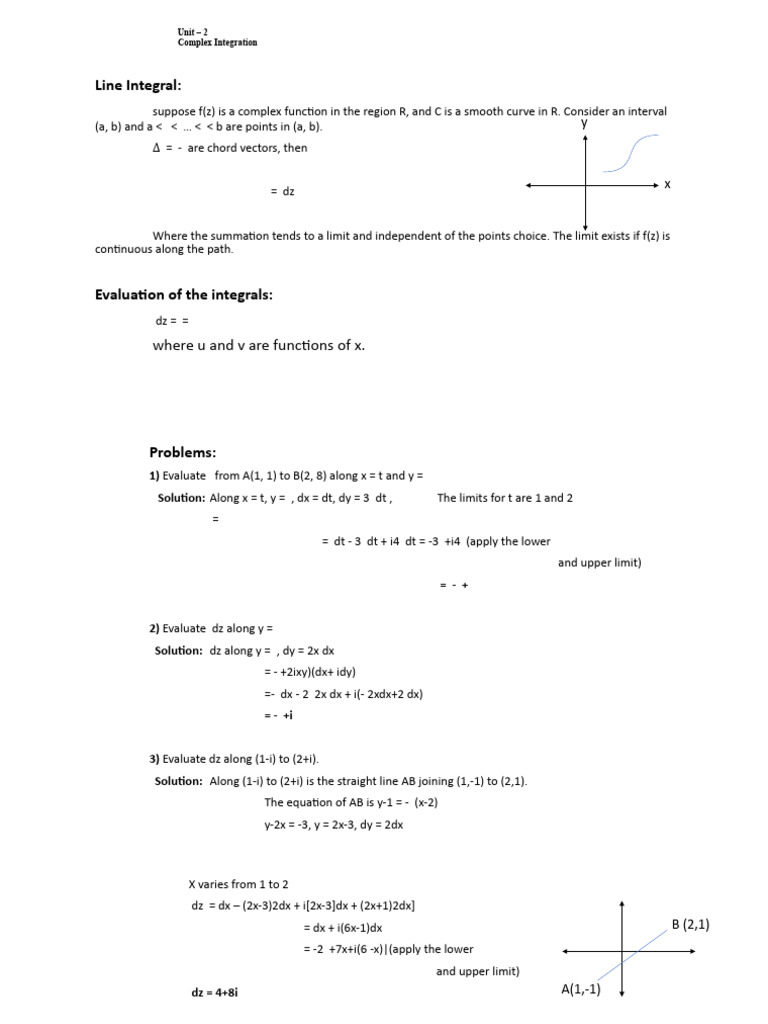 Complex Integration Guide | PDF | Integral | Calculus