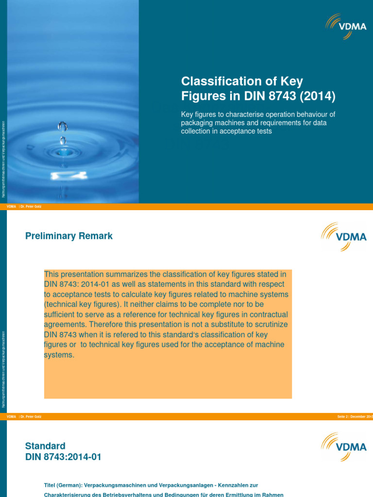 DIN 8743: Key Figures for Acceptance Tests | PDF | Packaging And ...