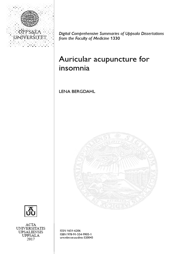 FULLTEXT01 - Aricular Insomina | PDF | Insomnia | Cognitive Behavioral Therapy