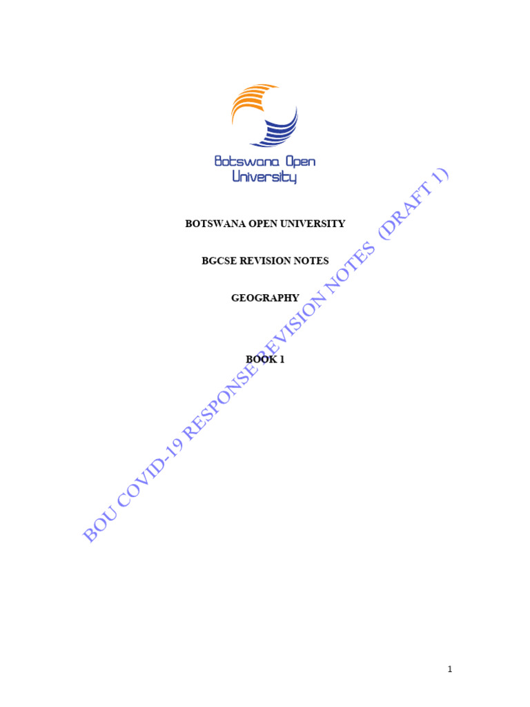 Bgcse Geography Revision Book 1-Final | PDF | Equator | Latitude