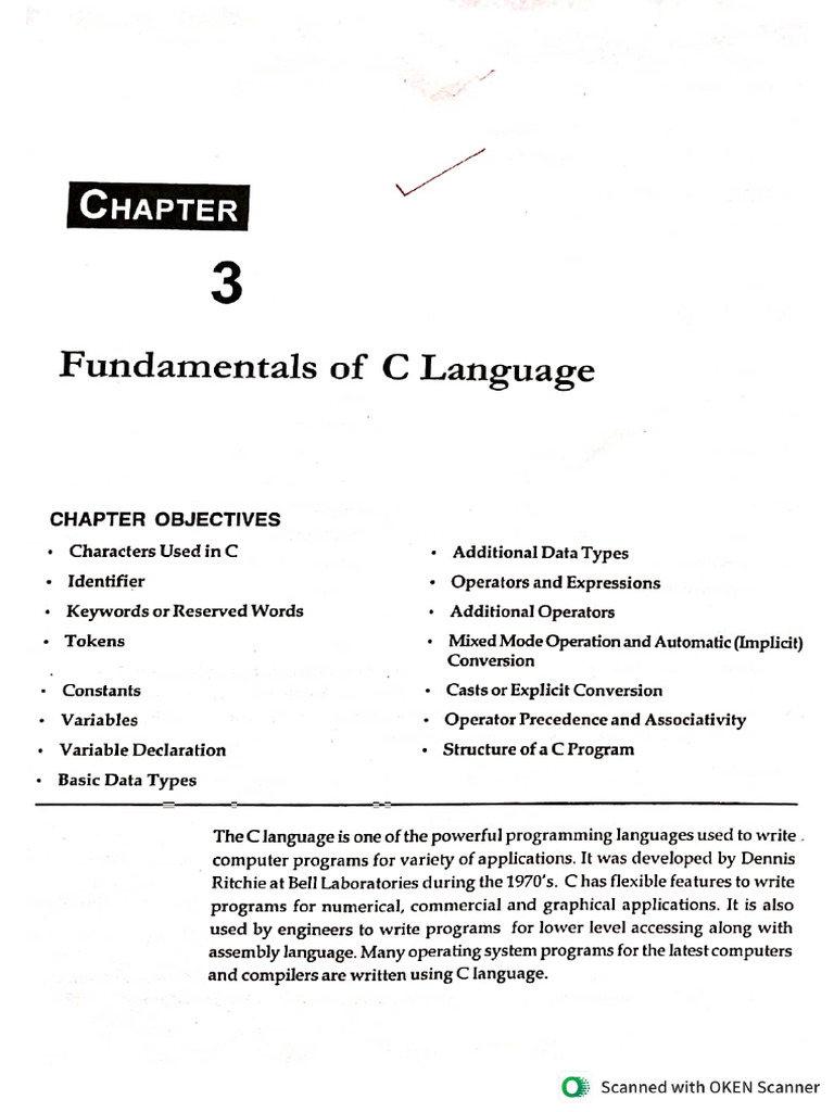 Fundamental of C Language Doc 06-14-2024 11.07 | PDF