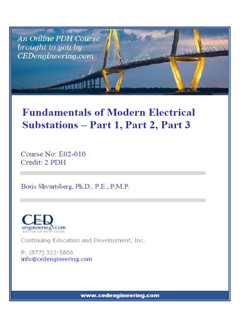 Fundamentals of Modern Electrical Substations | PDF | Electrical ... Fundamentals of Modern Electrical Substations | PDF | Electrical ...