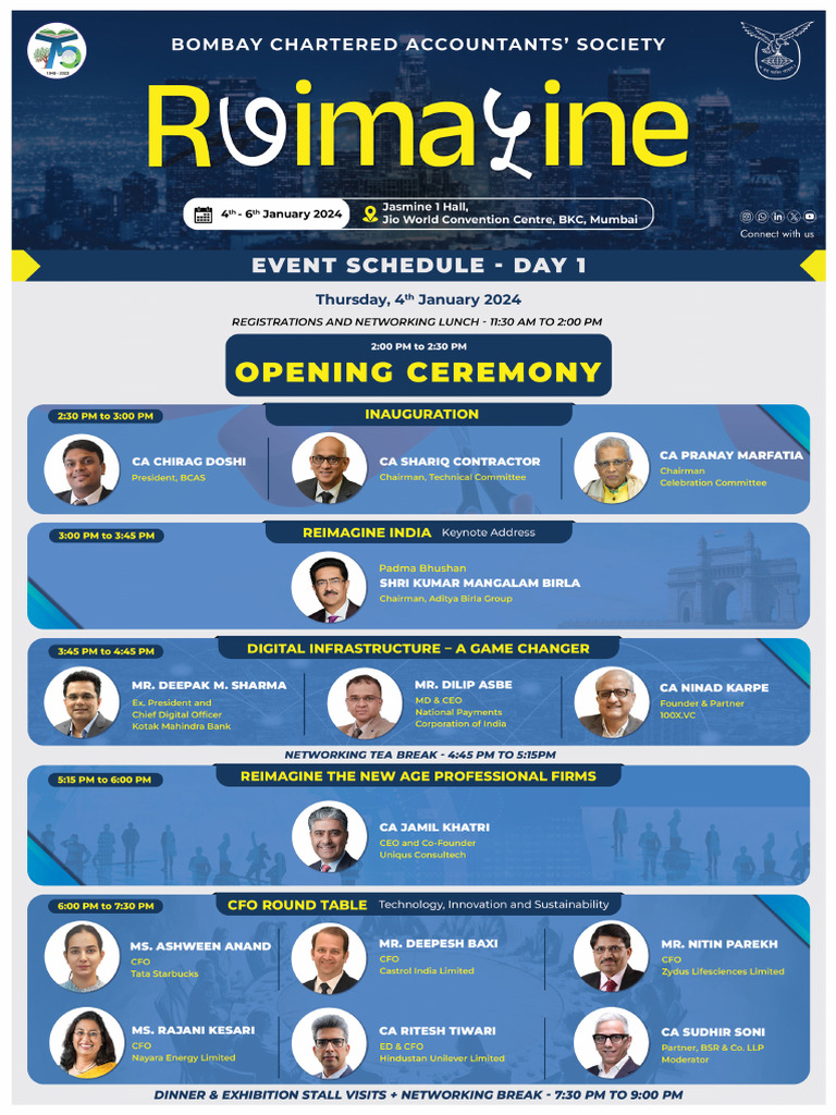 Reimagine Schedule | PDF