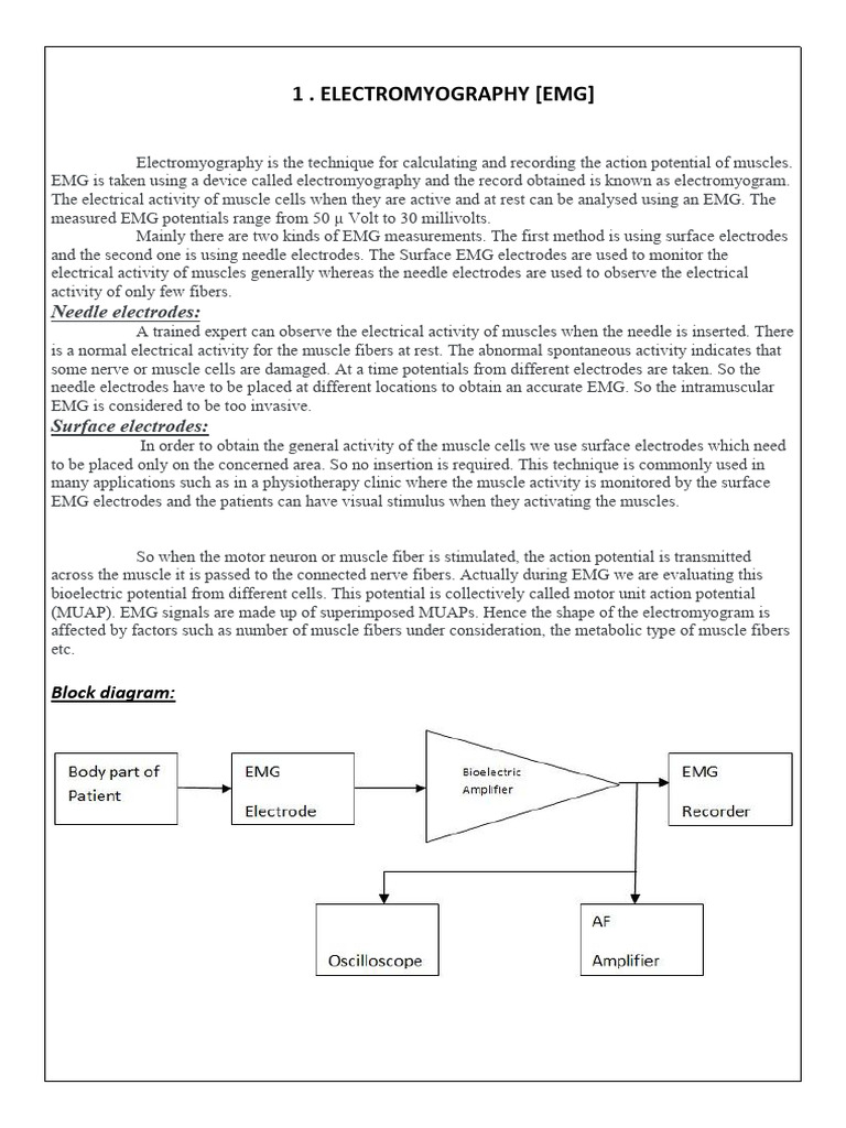 Emg, Erg, Eog | PDF | Electromyography