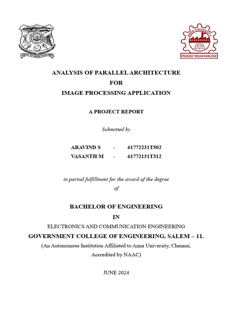 Aravind Report | PDF | Field Programmable Gate Array | Video