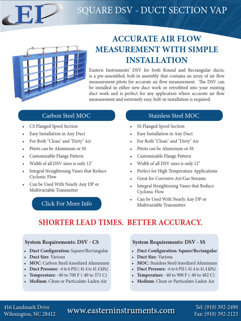 DSV Square | PDF | Duct (Flow) | Mechanical Engineering