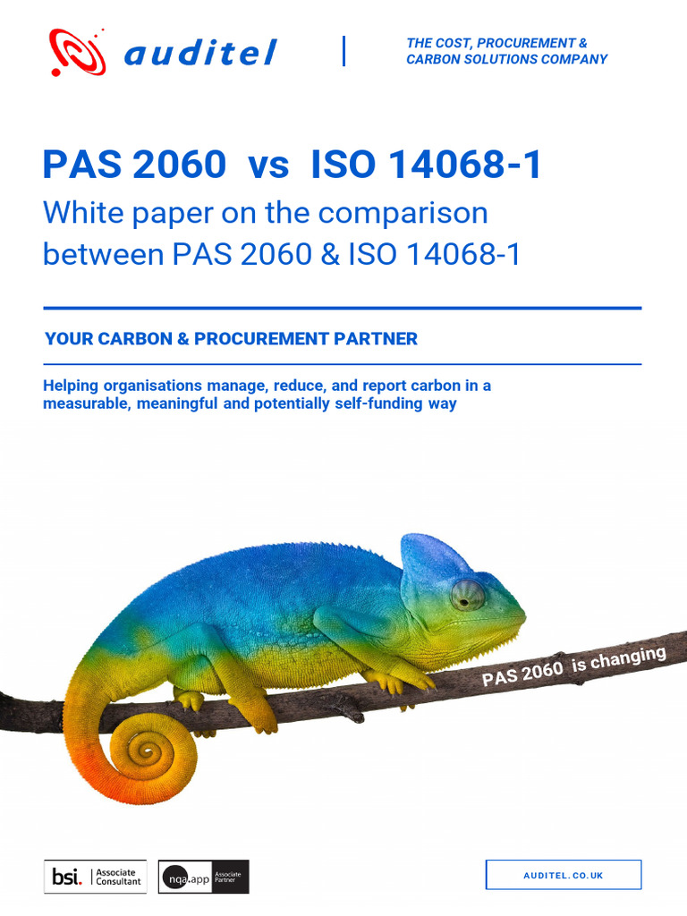 PAS 2060 vs ISO 14068-1: Key Differences | PDF | Carbon Footprint ...
