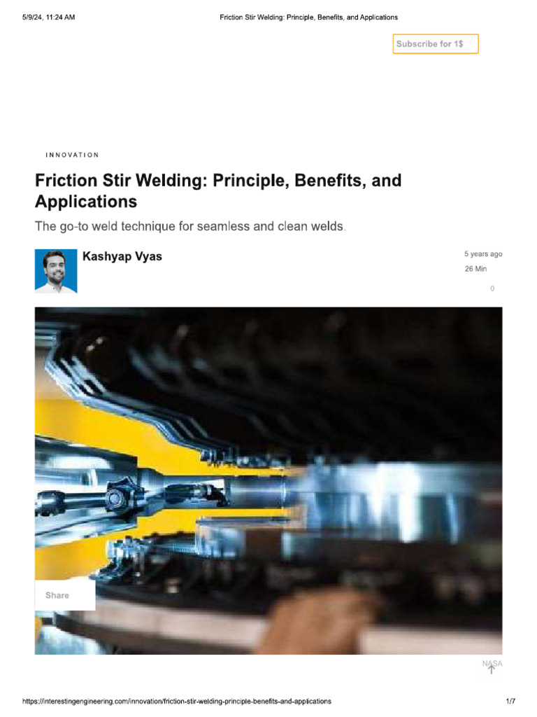 FSW Application | PDF