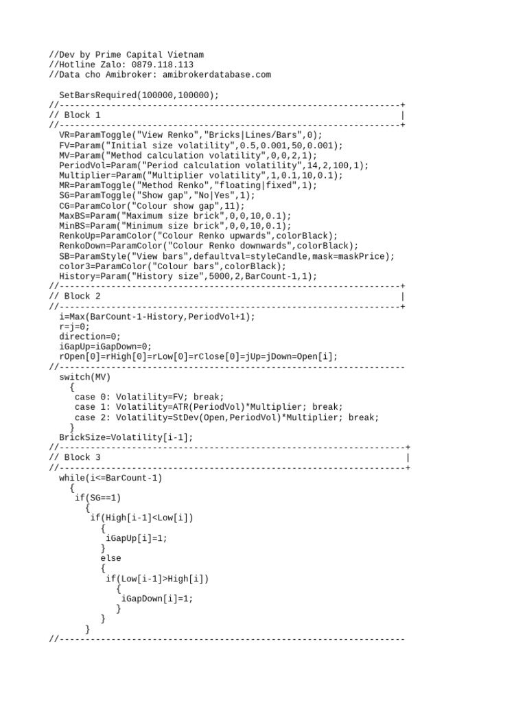 Prime Library - Renko Candle - Afl | PDF | Computers