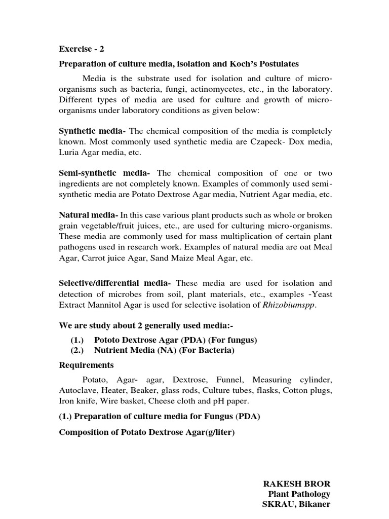 patho | PDF | Staining | Agar