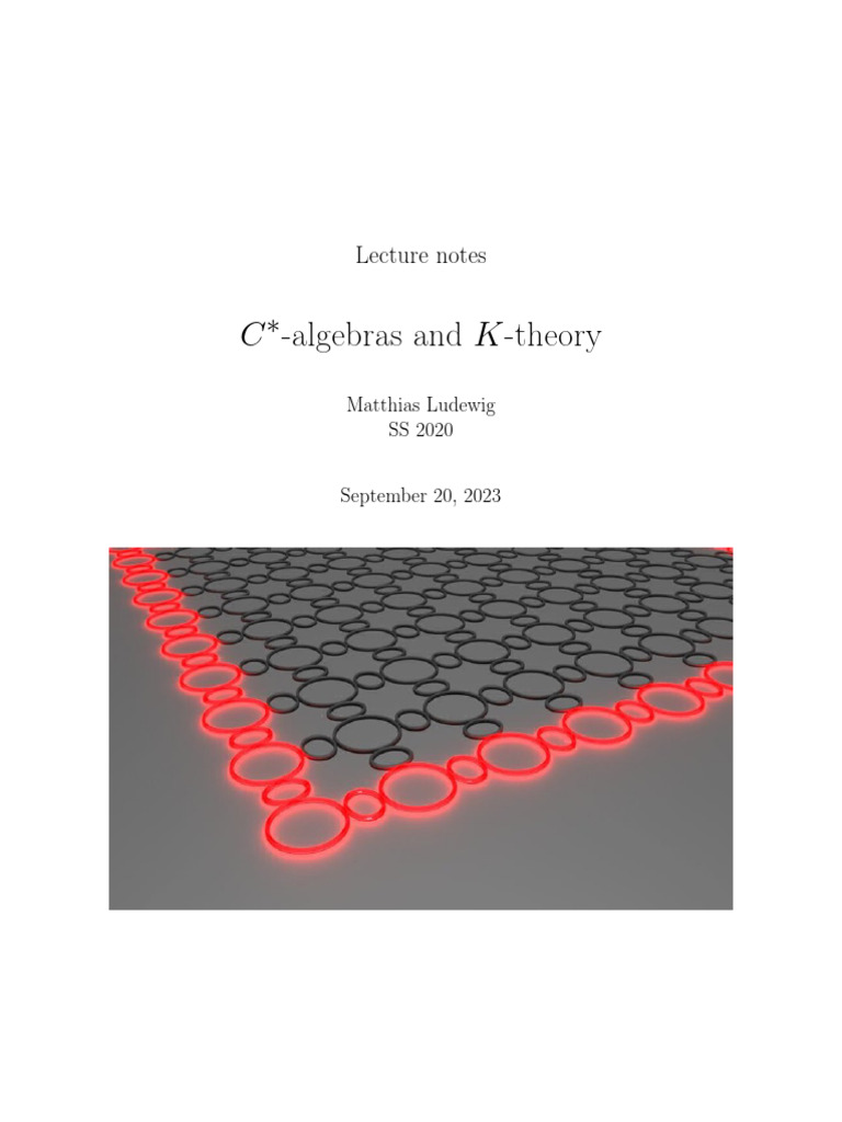 CStar LectureNotes | PDF | Banach Space | Space