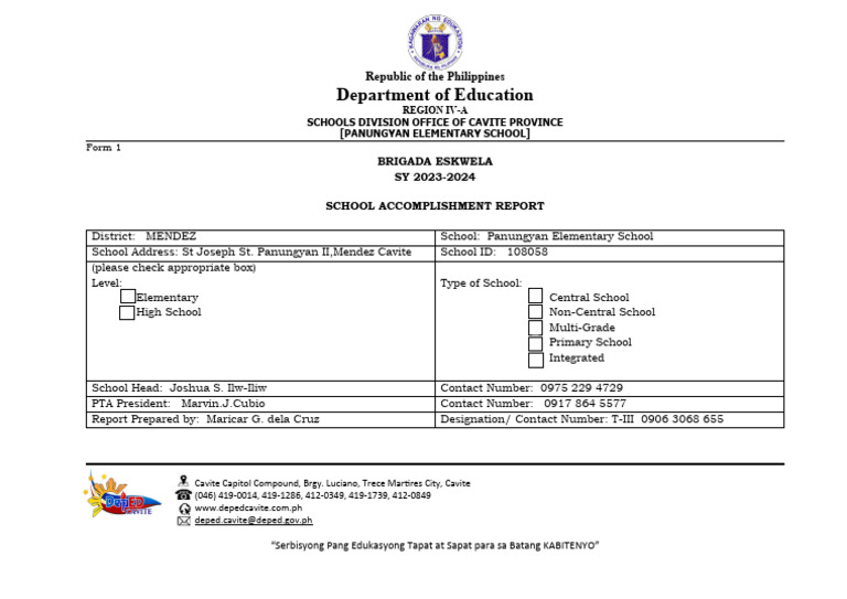 Annex B Form 1 | PDF