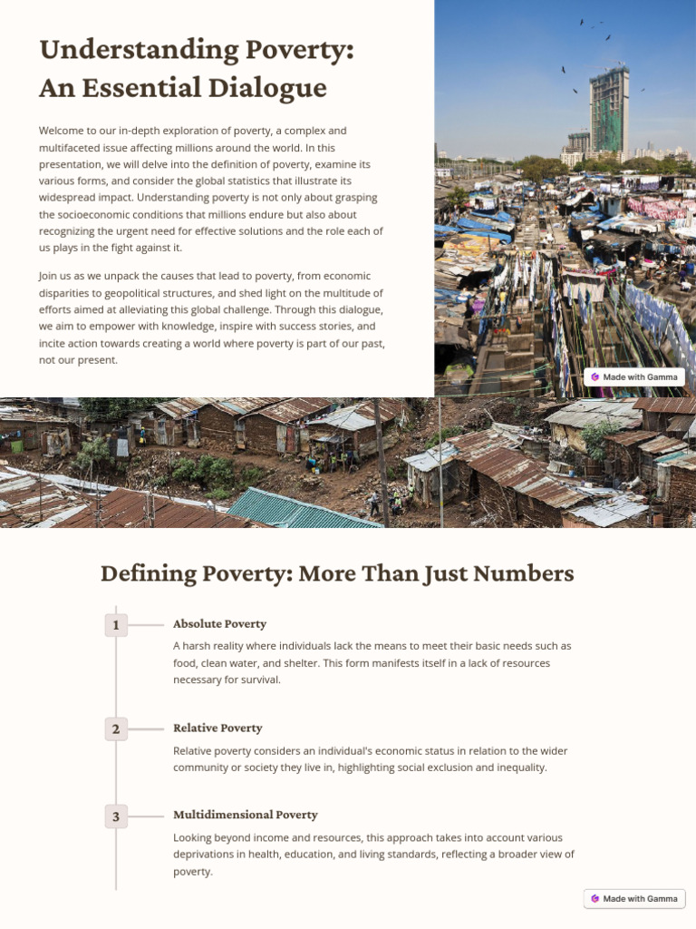 Understanding Poverty | PDF | Poverty | Poverty & Homelessness