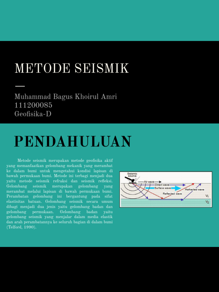 Muhammad Bagus Khoirul Amri - Tugas Metode Seismik | PDF | Sains & Matematika
