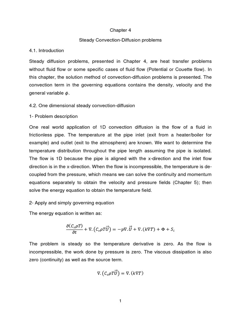 4-Steady Convection Diffusion and BLT | PDF | Fluid Dynamics | Reynolds Number