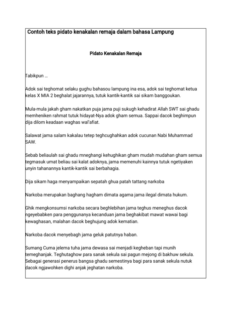 Contoh Teks pid-WPS Office | PDF
