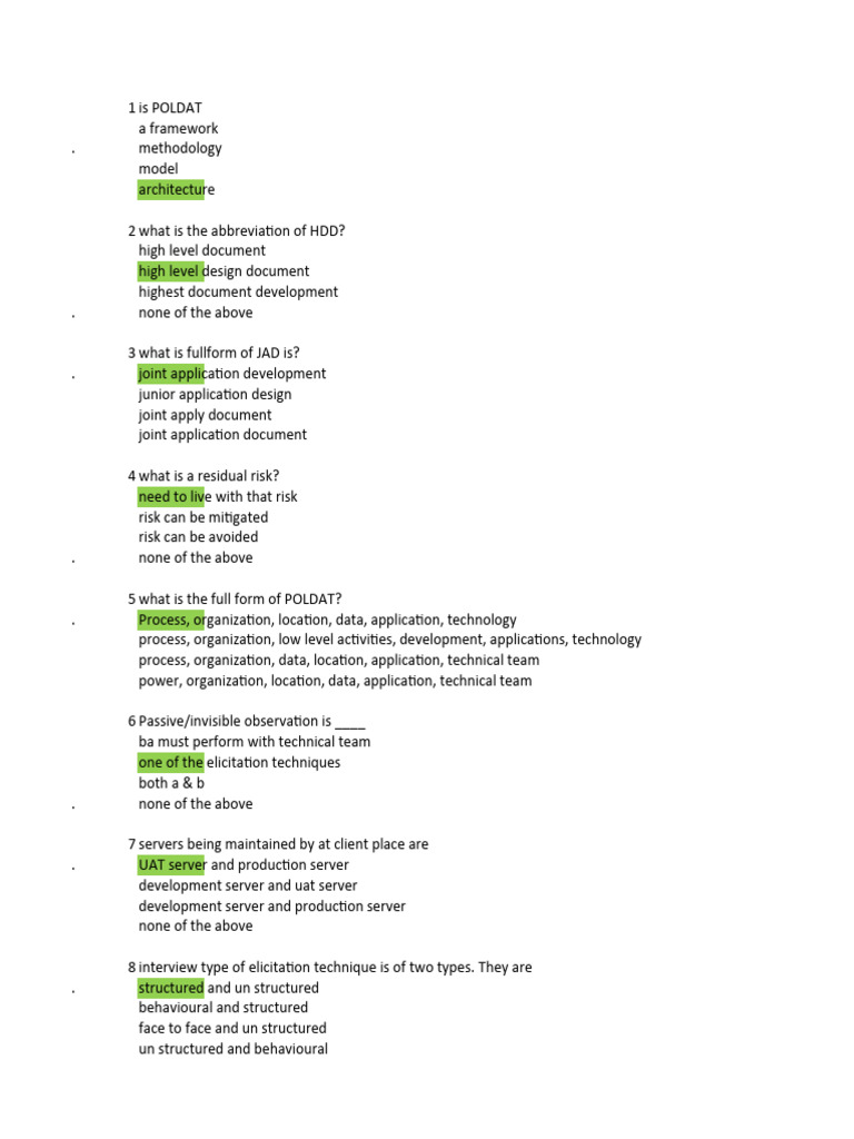 BA Prep 3 MCQ | PDF | Use Case | Business Analysis